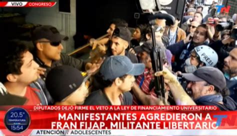 Agreden A Militante Libertario En La Inmediación Del Congreso Con