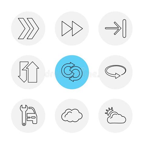 Arrows Directions Pointer Arrow User Interface Arrow Stock Vector Illustration Of