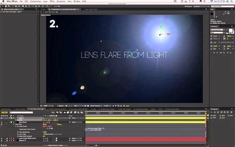 After Effects Expressions Tutorial Glue A Lens Flare To A Light Lens Flare Vfx Tutorial