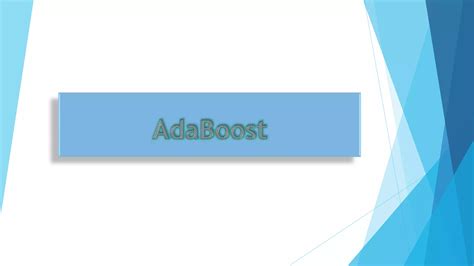 Adaboost Classifier Ppt