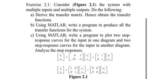 Solved Exercise Consider Figure The System With Chegg