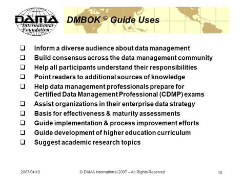 Dama Dmbok Functional Framework V3 02 20080910 Pdf Pdf 42 Off