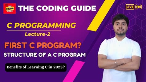 First C Program Header File And Main Explained Bca B Tech C