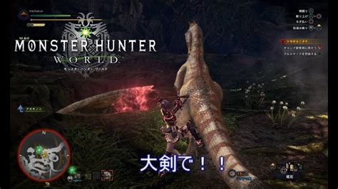 モンハンワールド【mhw】クルルヤック狩猟 大剣：ソロ Youtube