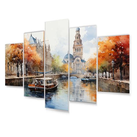 Breakwater Bay Orange Canal Impressionistic Canal Loose Canals Metal