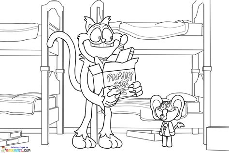 Catnap Coloring Pages