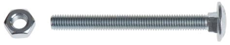 RS PRO Bright Zinc Plated Steel Coach Bolt M X Mm RS