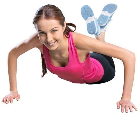 Premium Photo Beautiful Young Woman Doing Her Workout Isolated White