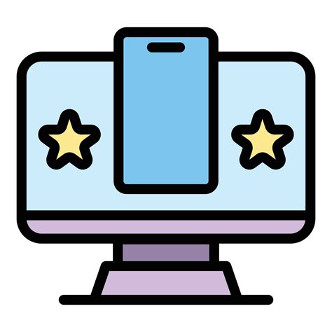 Smart Pc Authentication Icon Color Outline Vector 15888920 Vector Art At Vecteezy