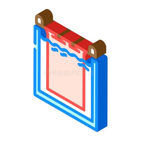 Copper Cathodes Produces Isometric Icon Vector Illustration Stock Vector Illustration Of