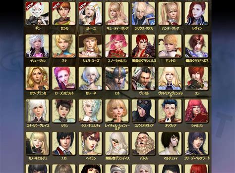 グラナドエスパダ Granado Espada Ge キャラクター一覧