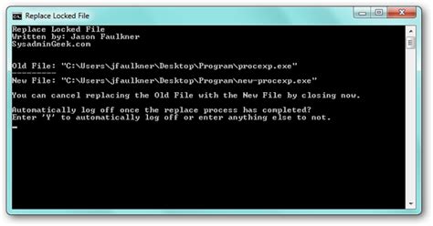 Easily Replace A Locked File Once It Becomes Unlocked