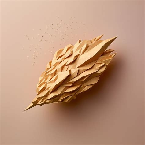 Meteor Shape Paper Origami Wood Free Photo Illustration Rawpixel