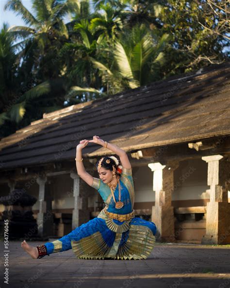 Beautiful Indian Girl Dancer In The Posture Of Indian Dance Indian