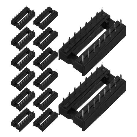 30pcs Ic Adapter 16pin Ic Socket Standard Dual Row Ic Socket For Breadboard Accessory