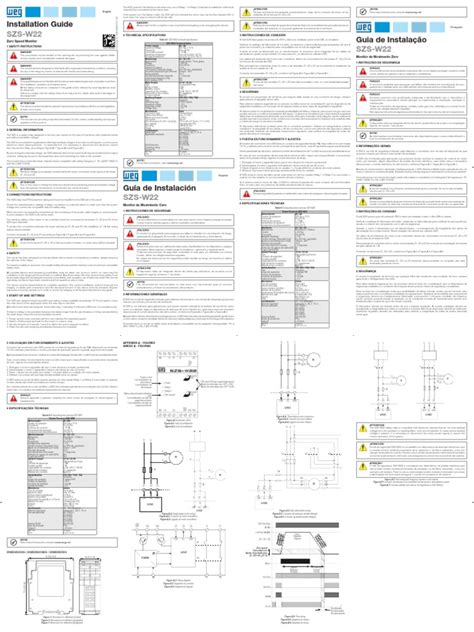Szs W22 Szs W22 Installation Guide Guia De Instalação Pdf Relé