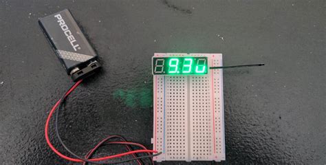 Digital Tube Time Clock 3 In 1 Green Blue LED Display Temperature Voltage Volt Module DIY Timer