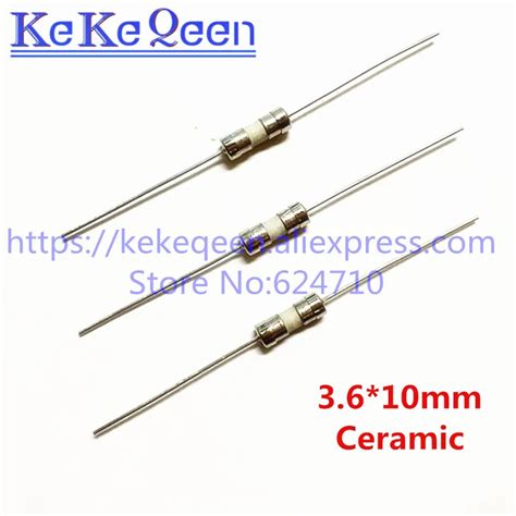 200pcslot F10a 250v 3610mm Miniature Fuses 10a 36x10 Fast Blow