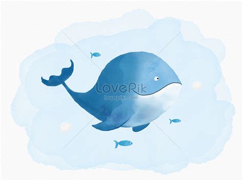 可愛的藍色鯨魚背景圖案素材桌布圖片免費下載 zh lovepik