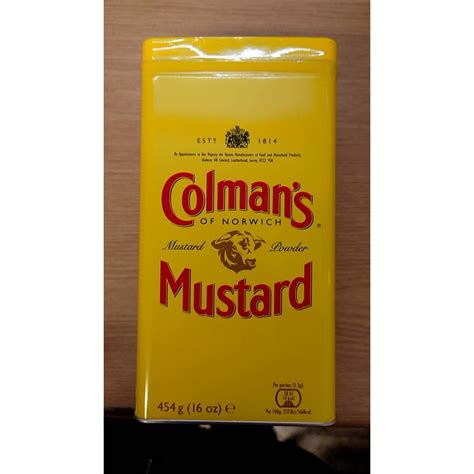 มัสตาร์ดผงโคลแมนส์ Colmans Mustard Powder ขนาด 454 กรัม Shopee Thailand