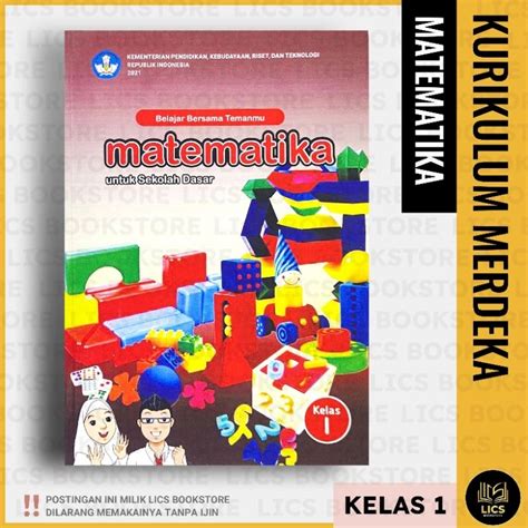 Jual Buku Paket Siswa SD Kelas 1 MTK Matematika Kurikulum Merdeka