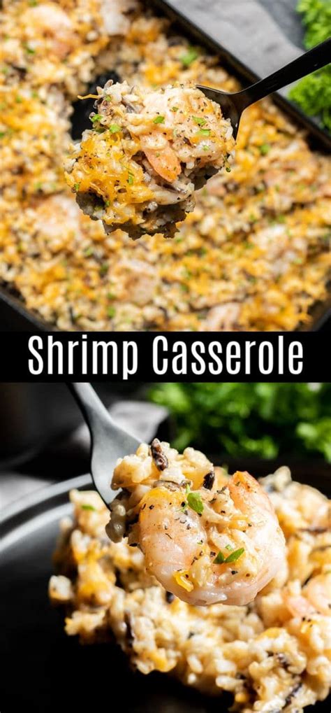 This Easy Cheesy Shrimp And Wild Rice Casserole Is A Delicious