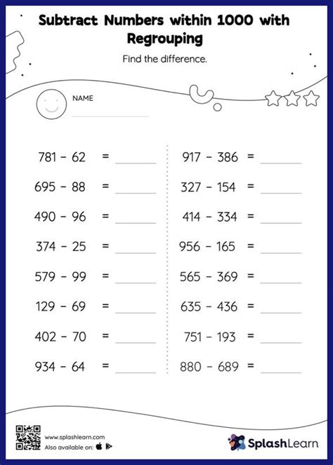How To Subtract Two Digit Numbers With Regrouping Free Printable Worksheet