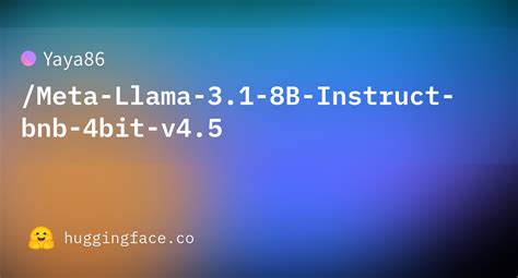 adapter model safetensors · yaya86 meta llama 3 1 8b instruct bnb 4bit