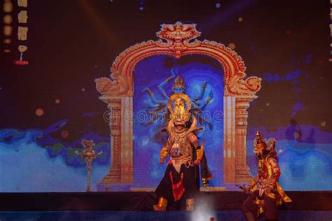 Artists Playing Ramayan Character In Ramlila Editorial Stock Image