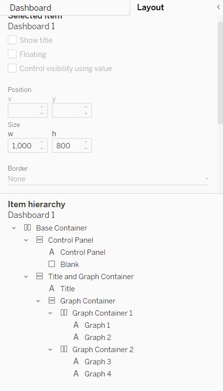 Starter Guide To Tableau Containers The Data Babe