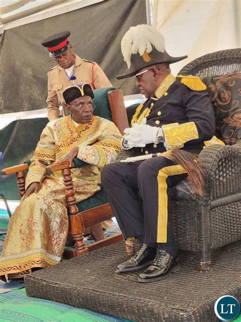 Zambia Historic Meeting Of Traditional Leaders Chitimukulu And