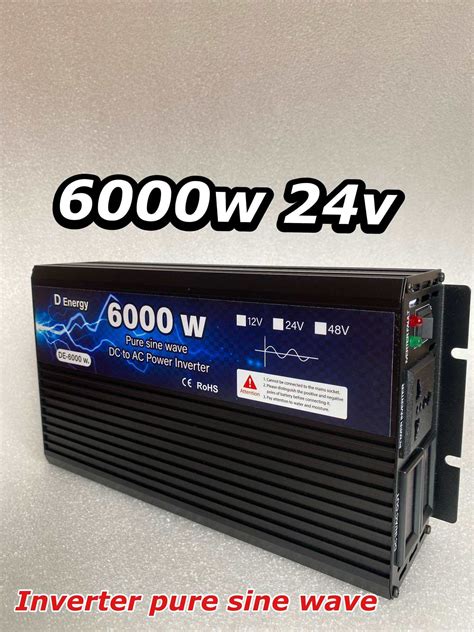 อินเวอร์เตอร์แปลงไฟ 6000w 24v คลื่นเพียวไซน์แท้ Thodainverter Thaipick