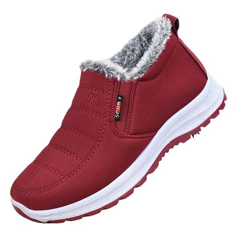 Ruyang Womens Winter Snow Boots Fashion Casual Sneakers Breathable