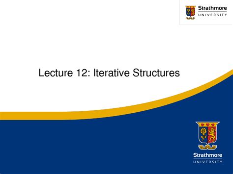 SOLUTION Lecture 12 Iterative Structures Cpp Studypool