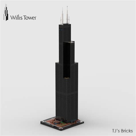 Moc 1400 Willis Sears Tower Special Lego Themes Eurobricks Forums