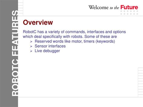 ppt robotc a tutorial ii powerpoint presentation free download