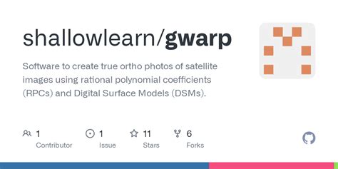 Github Shallowlearn Gwarp Software To Create True Ortho Photos Of