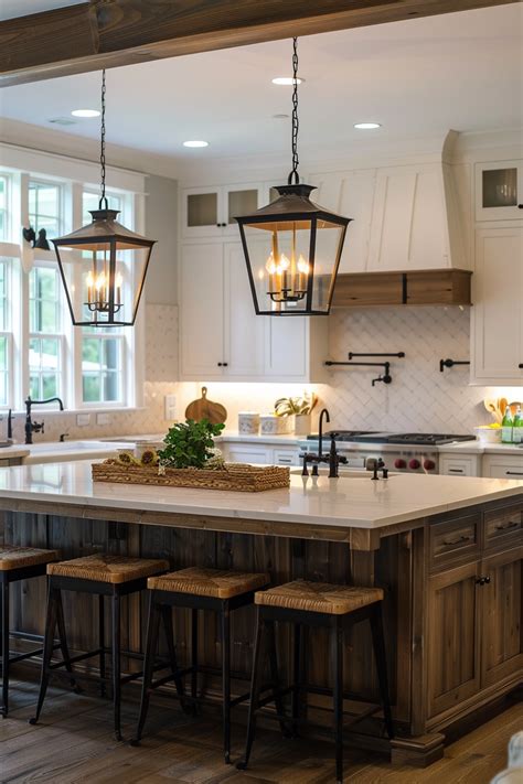 Rustic Kitchen Island Lighting Ideas