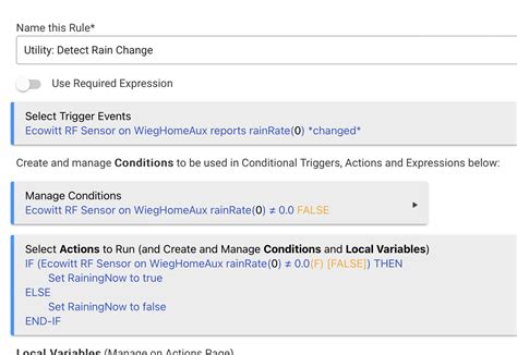 Ecowitt Wittboy Rain Notification Integrations Hubitat