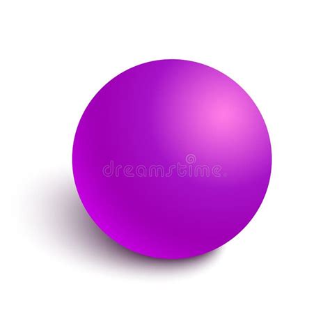 Pink Glossy Ball Vector Illustration Stock Vector Illustration Of