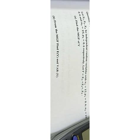 Solved Question Let X1 X2 X3 Be Independent Random Chegg