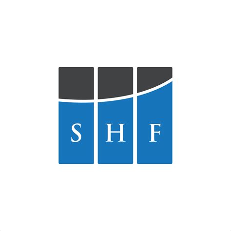 Shf Letter Logo Design On White Background Shf Creative Initials
