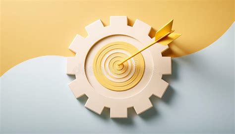 Illustration Showcasing A Target With An Arrow Hitting The Center Symbolizing Business Focus