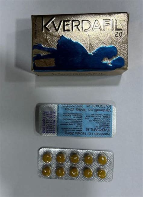 Kverdafil Vardenafil Hcl 20mg Tablets For Erectile Dysfunction Packaging Type Blister At