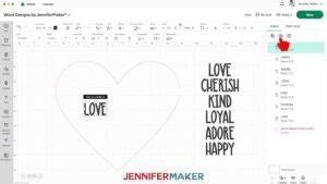 How To Fill A Shape With Words Make Custom Text Designs Jennifer Maker