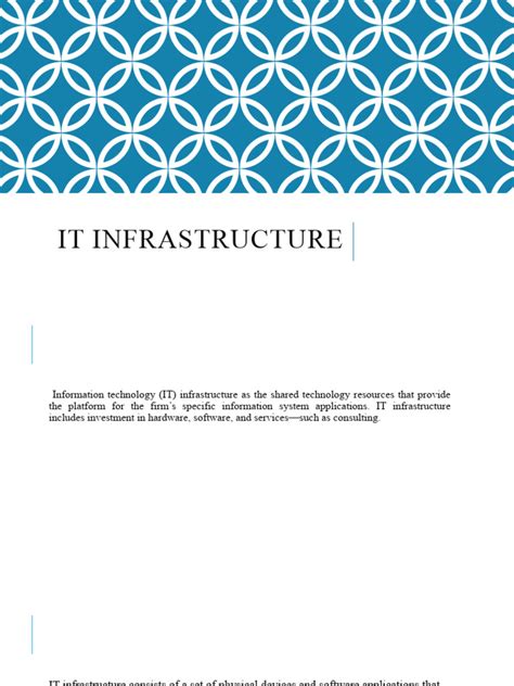 it infrastructure pdf operating system computer network