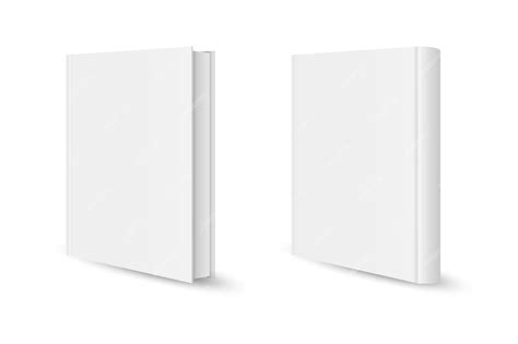 빈 세로 책 서식 파일 빈 잡지 또는 책 표지 책자 소책자 벡터 일러스트 레이 션 프리미엄 벡터