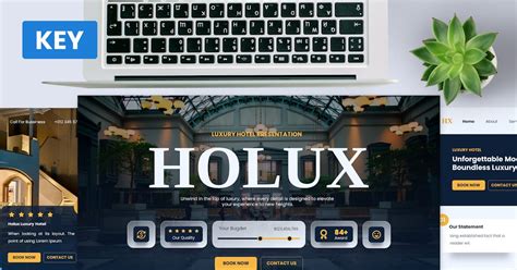 Holux Шаблон Keynote для роскошных отелей Шаблоны презентаций