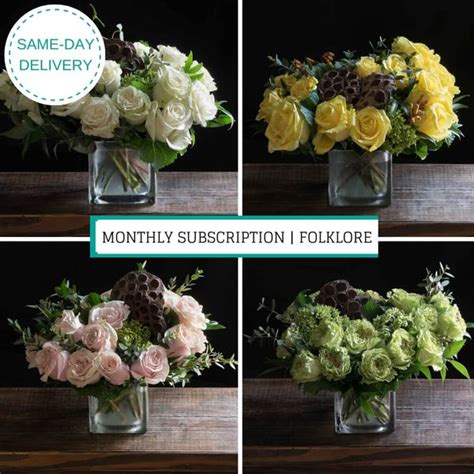 Monthly Weekly Flower Delivery Subscription Jardin Floral Design