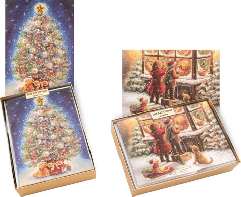 Kerstkaarten Set Nostalgische Kerst Art Group 16 Luxe Kerstkaarten